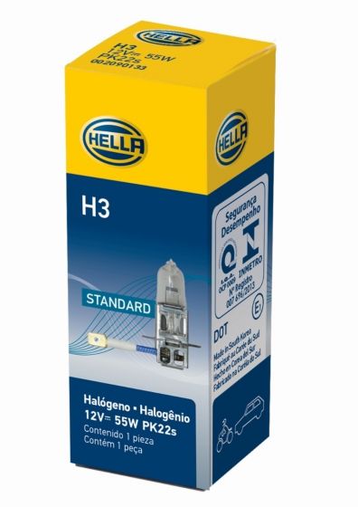 HELLA Ampolleta H3 Standard PK22s 12V 55W